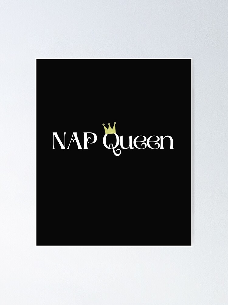 Póster «Nap Queen, Nap Lover, amo las siestas, chica perezosa» de ...