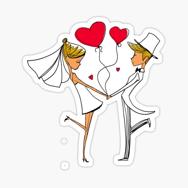 "love couple" Sticker by srijani2015 | Redbubble