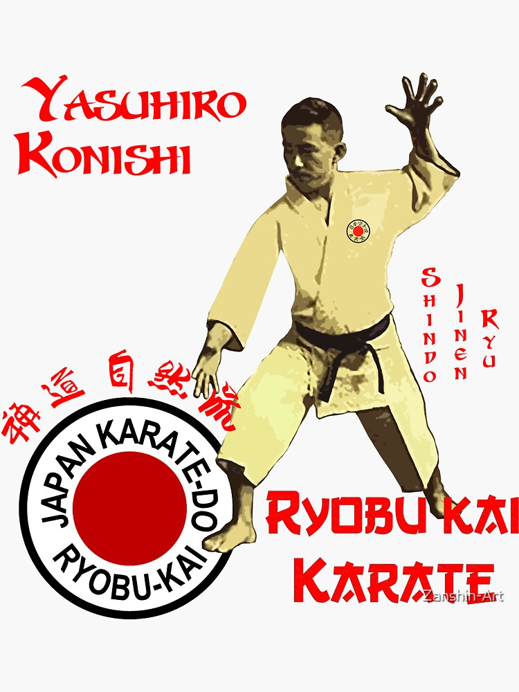 "Yasuhiro Konishi Sensei - JKR Shindo Jinen Ryu Karate" Sticker for ...