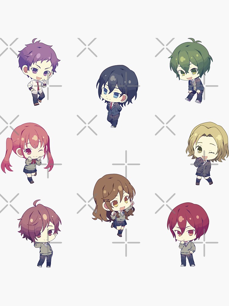 "Horimiya - Chibi Set" Sticker for Sale by Animania-AnimeS | Redbubble