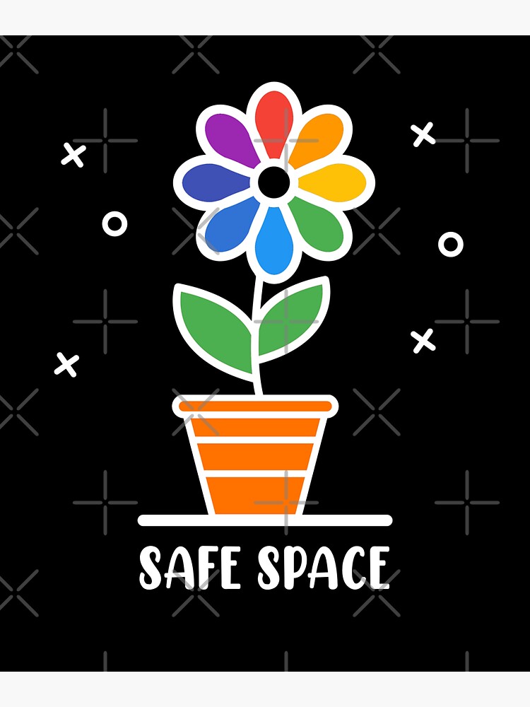"LGBTQ Sign Safe Space Equality" Sticker for Sale by aronia | Redbubble