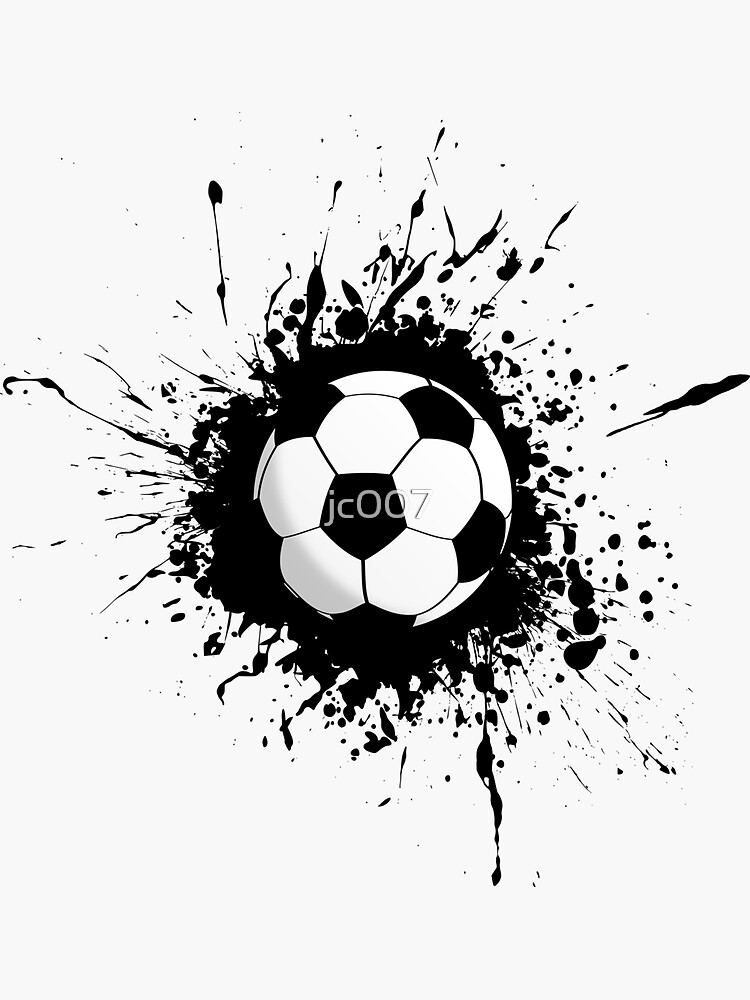 "Splatter Football/Succer" Sticker by jc007 | Redbubble
