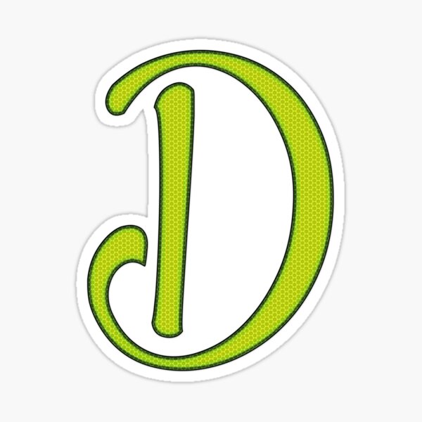 "Letter D" Sticker for Sale by kimberpix | Redbubble