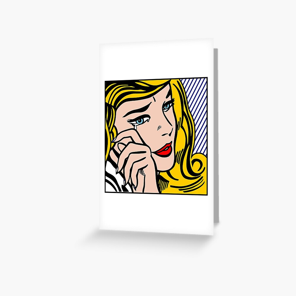 "A pop art vectorised and reworked of Roy Lichtenstein" Greeting Card ...
