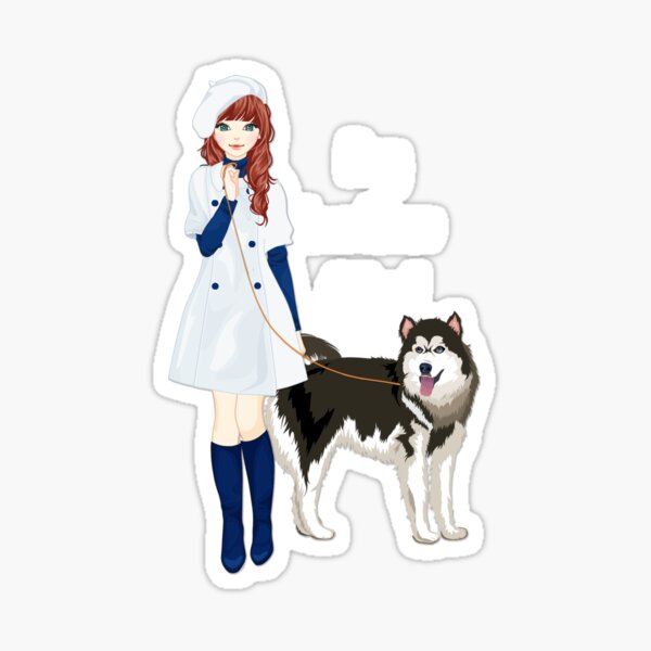 "Dag is a true friend" Sticker for Sale by layan-store | Redbubble
