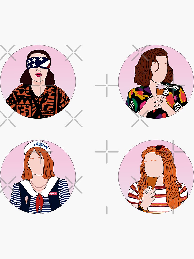 "Strange girls sticker pack" Sticker for Sale by MaiSeries | Redbubble