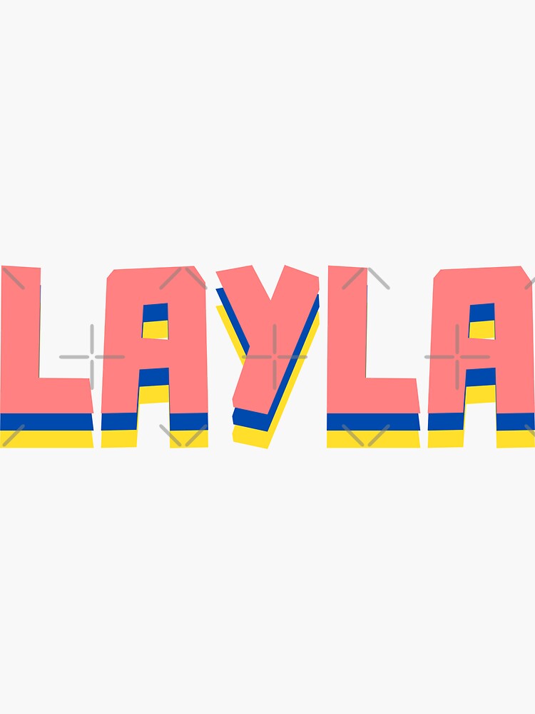 "Layla" Sticker by Kretgach | Redbubble