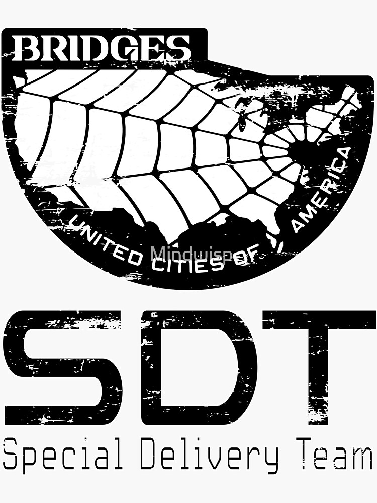 "SDT logo - White border." Sticker for Sale by Mindwisp | Redbubble