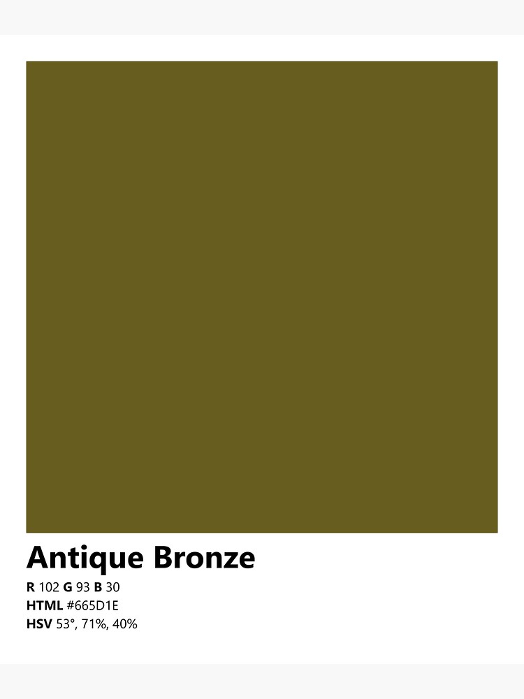 "Color Swatch/Card (Antique Bronze)" Sticker for Sale by Pestorian ...