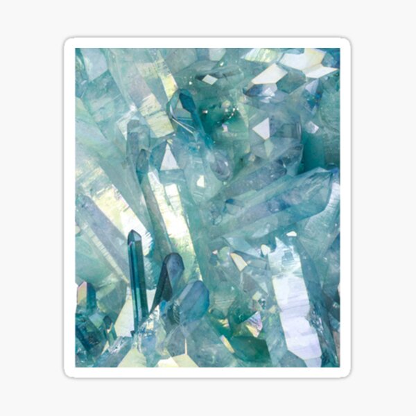 "Light Blue Crystals" Sticker for Sale by TheQuarry | Redbubble
