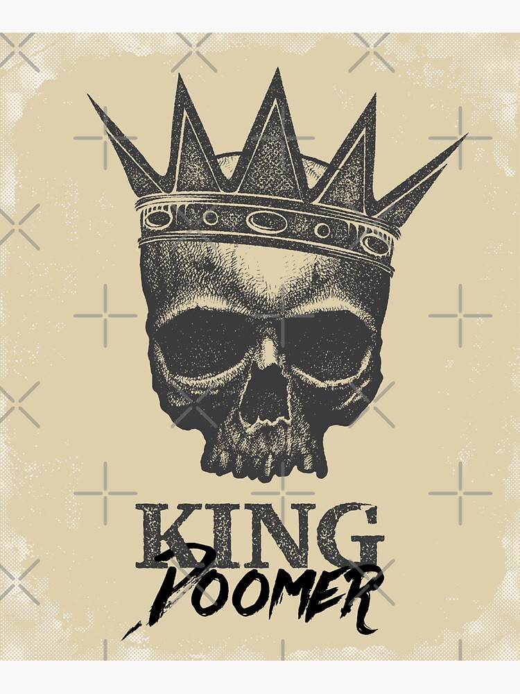 "Doomer King, Doom and Gloom skull " Sticker for Sale by laverdeden ...