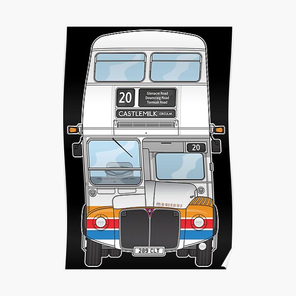 "Stagecoach Magicbus Routemaster Bus 80s 289CLT Illustration" Poster ...