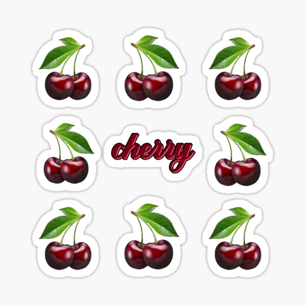 "Cherry sticker pack" Sticker for Sale by BadNostalgia | Redbubble
