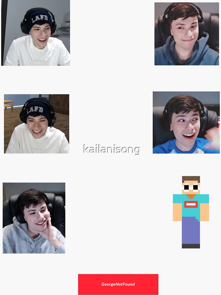 "georgenotfound" Sticker for Sale by kailanisong | Redbubble