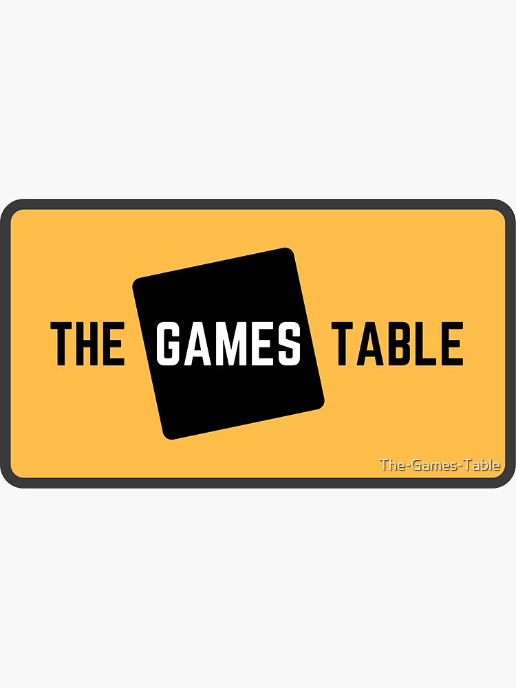 "The Games Table Stamp Design" Sticker for Sale by The-Games-Table ...