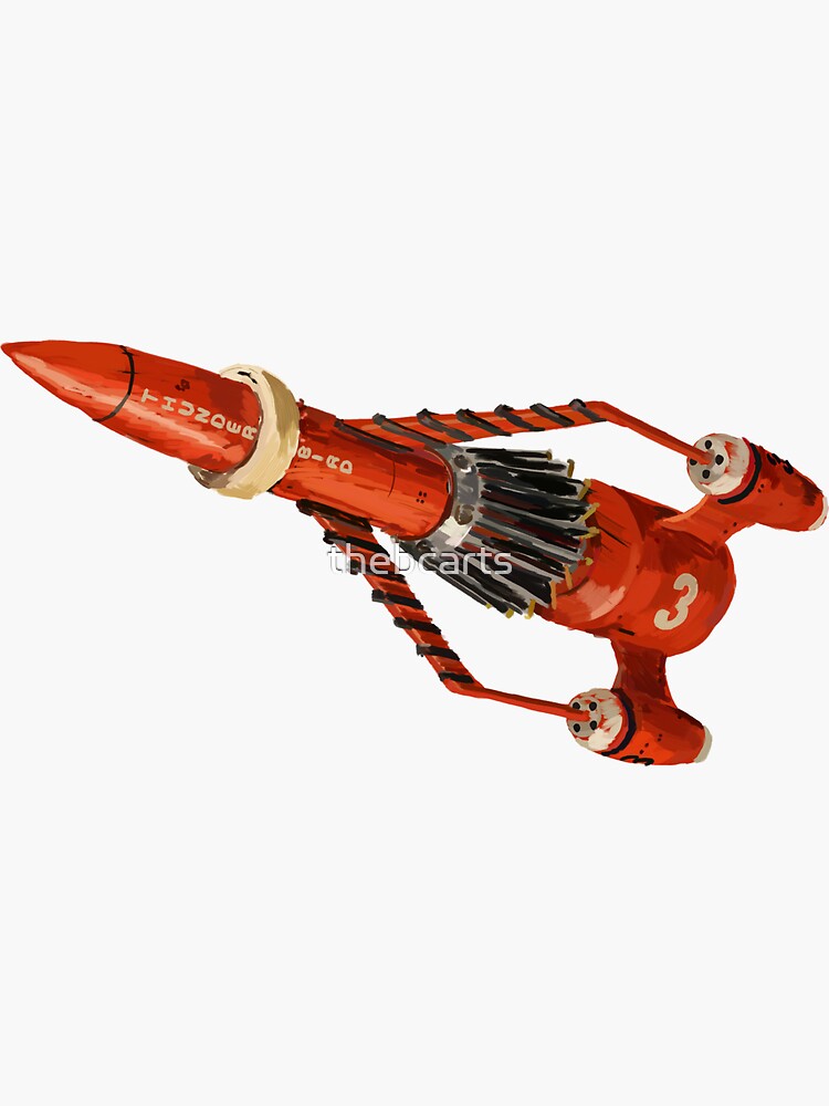 "Thunderbird 3" Sticker for Sale by thebcarts | Redbubble