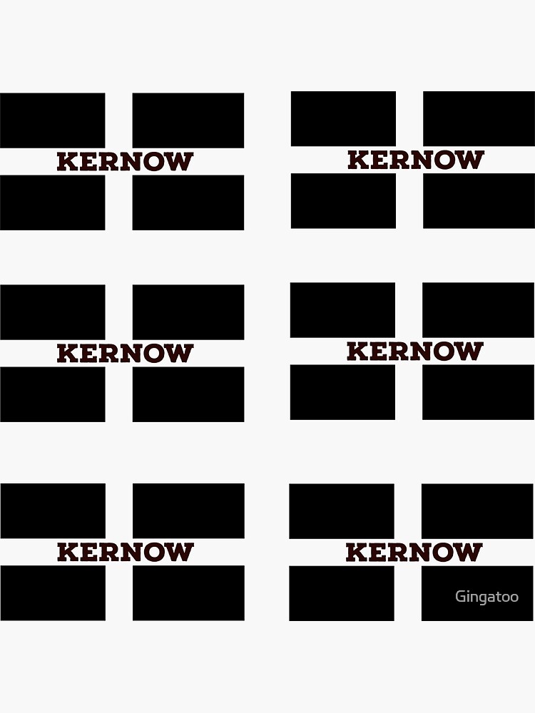 "Kernow flag" Sticker for Sale by Gingatoo | Redbubble