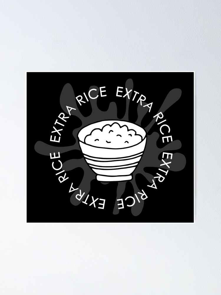 "Extra Rice" Poster by FilipinoMerch | Redbubble