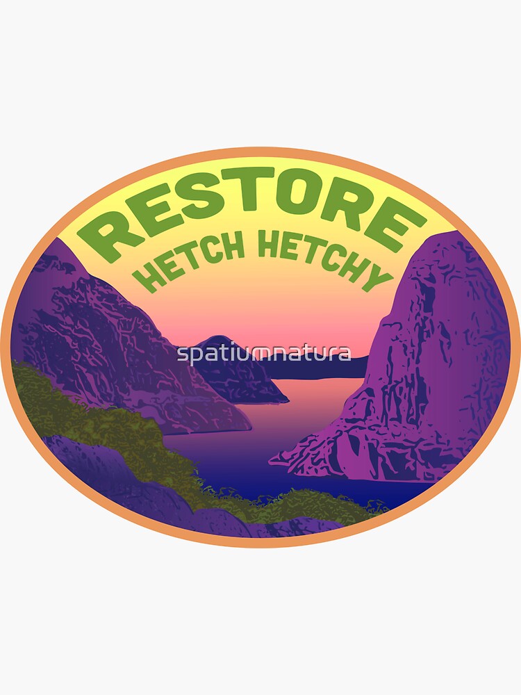 "Restore Hetch Hetchy WPA Style Logo" Sticker for Sale by spatiumnatura ...