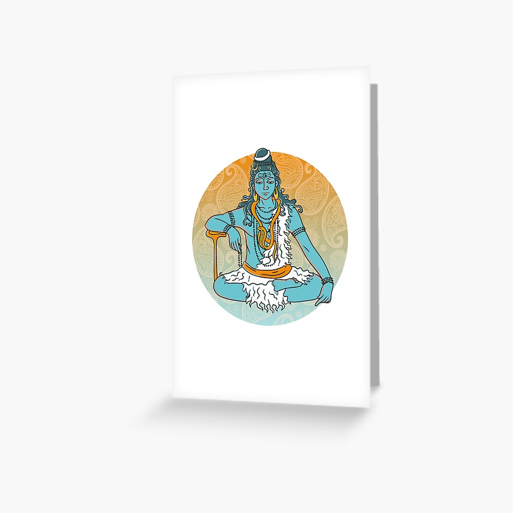 "Lord Shiva" Greeting Card for Sale by Chuen | Redbubble