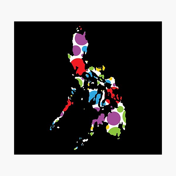 "Philippines Map Logo" Photographic Print for Sale by FilipinoMerch ...