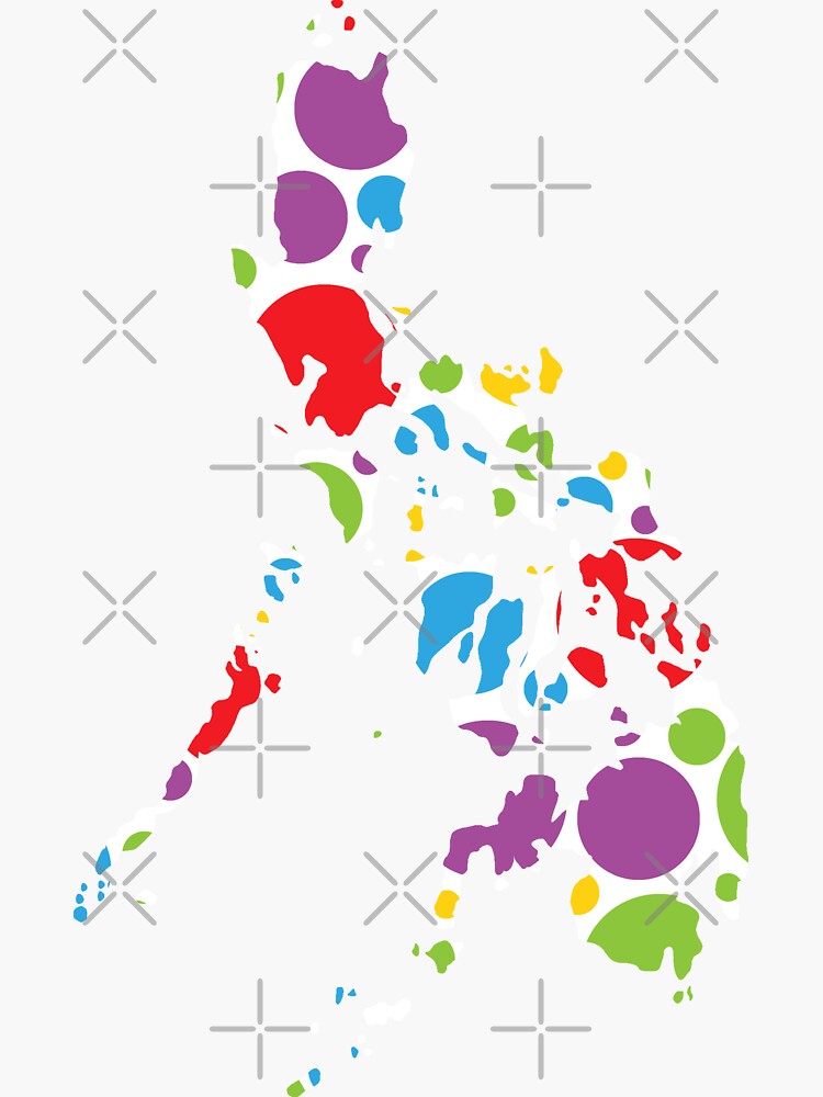 "Philippines Map Logo" Sticker for Sale by FilipinoMerch | Redbubble