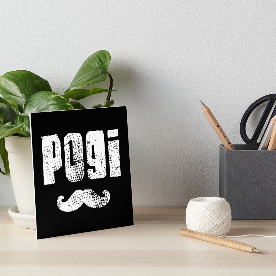 "Pogi Mustache Funny Filipino Pogi" Art Board Print by FilipinoMerch ...