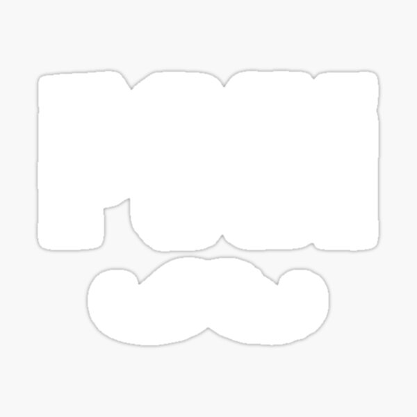 "Pogi Mustache Funny Filipino Pogi" Sticker for Sale by FilipinoMerch ...