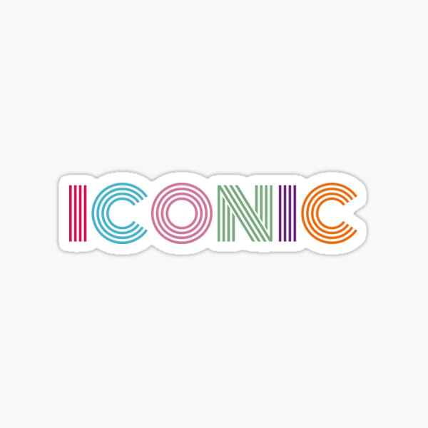 "ICONIC" Sticker by iconicurbanshop | Redbubble