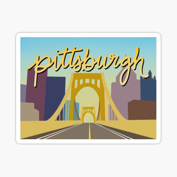 "Pittsburgh" Sticker for Sale by loise-anne | Redbubble