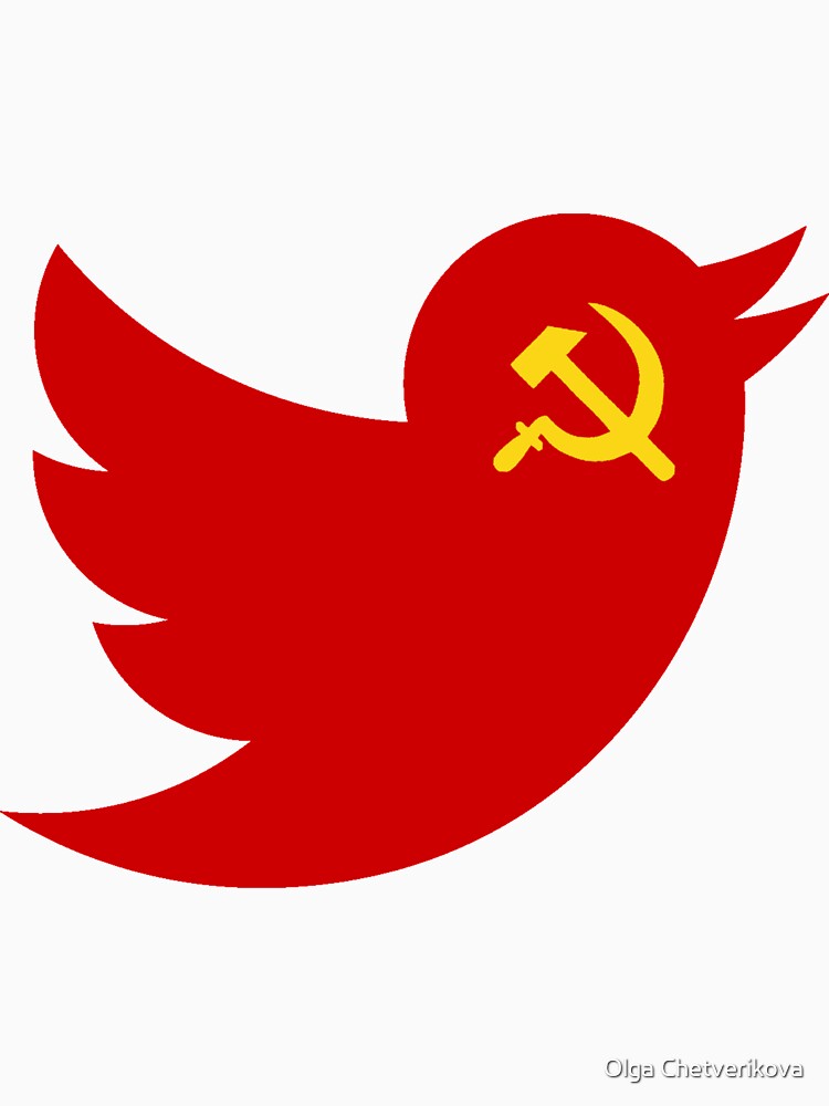"Twitter Red Communist USSR bird" T-shirt for Sale by afremovartist ...