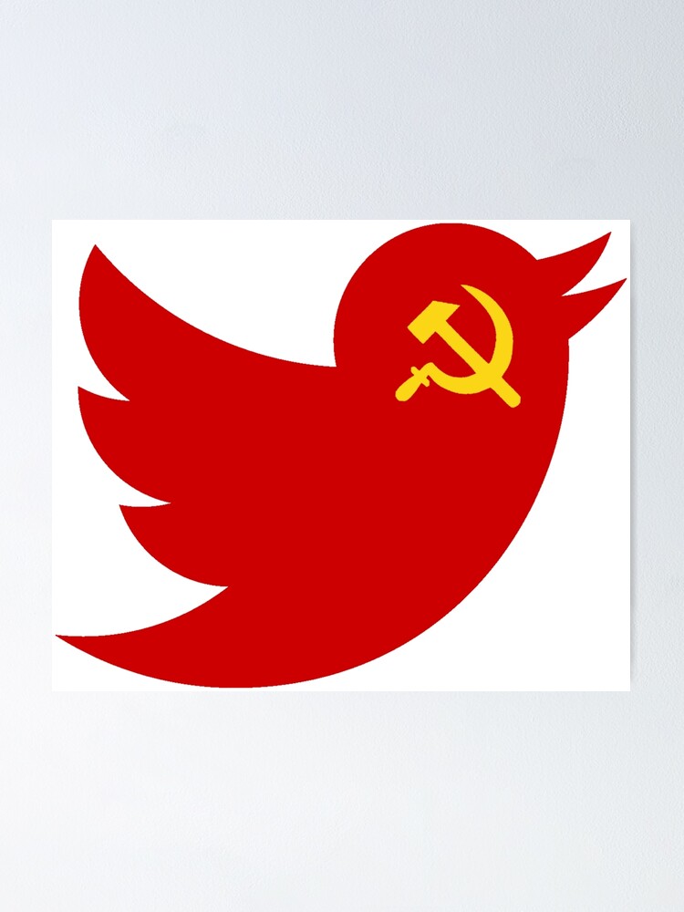 "Twitter Red Communist USSR bird" Poster by afremovartist | Redbubble