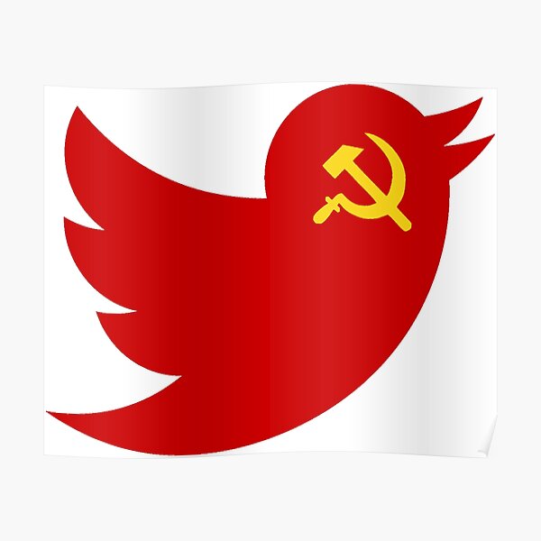 "Twitter Red Communist USSR bird" Poster by afremovartist | Redbubble