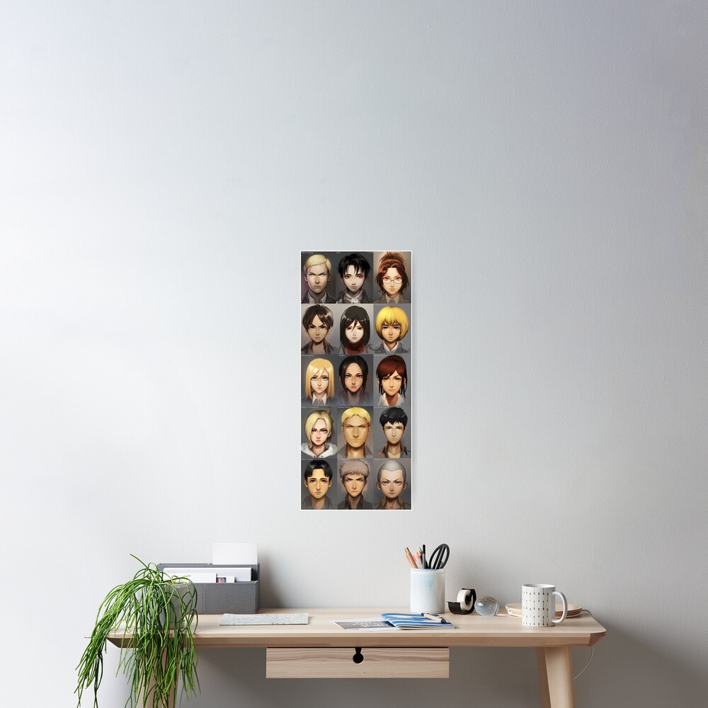 "SNK CHARACTERS" Poster for Sale by Gibbins | Redbubble