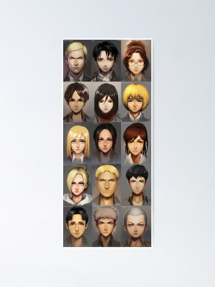 "SNK CHARACTERS" Poster for Sale by Gibbins | Redbubble