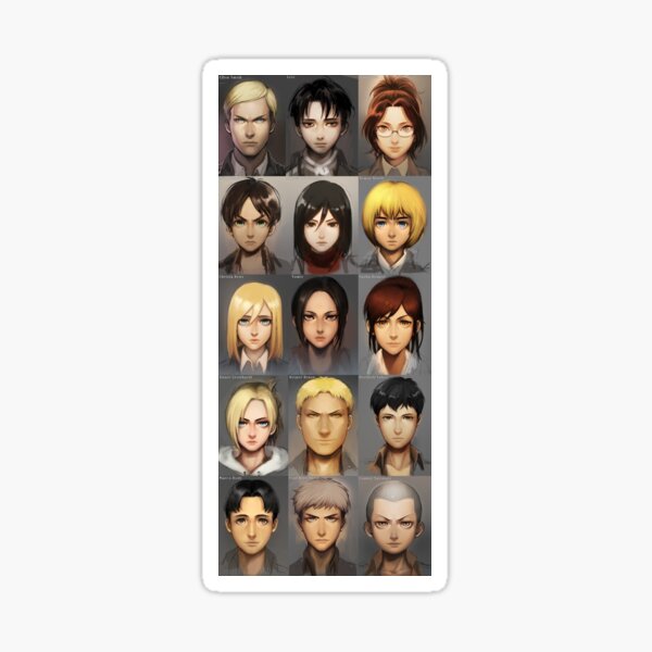 "SNK CHARACTERS" Sticker by Gibbins | Redbubble