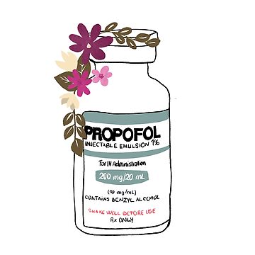 "Propofol Anesthesiologist Flourished Bottle Future Doctor Anesthetic ...