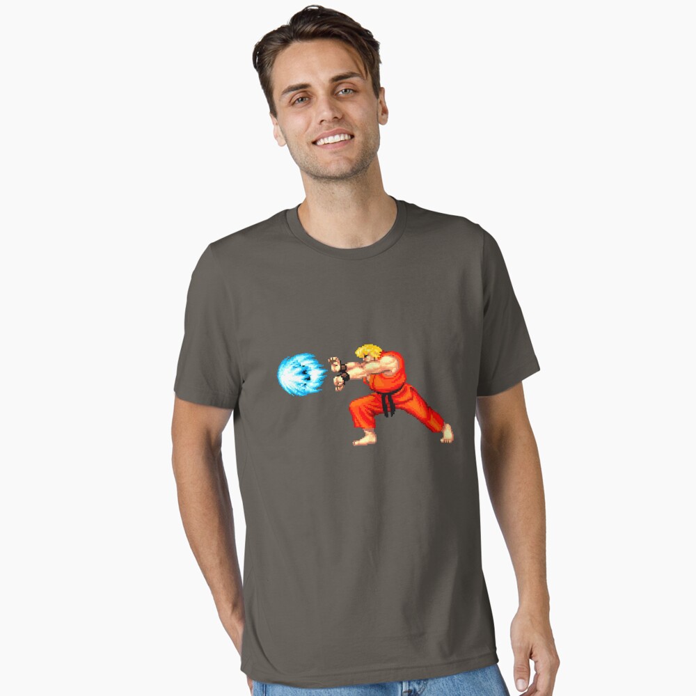 "KEN FIREBALL ATTACK" Sticker by PIXLTEES | Redbubble