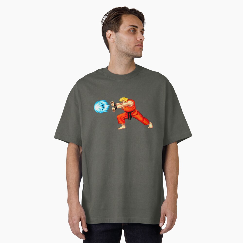 "KEN FIREBALL ATTACK" Sticker by PIXLTEES | Redbubble