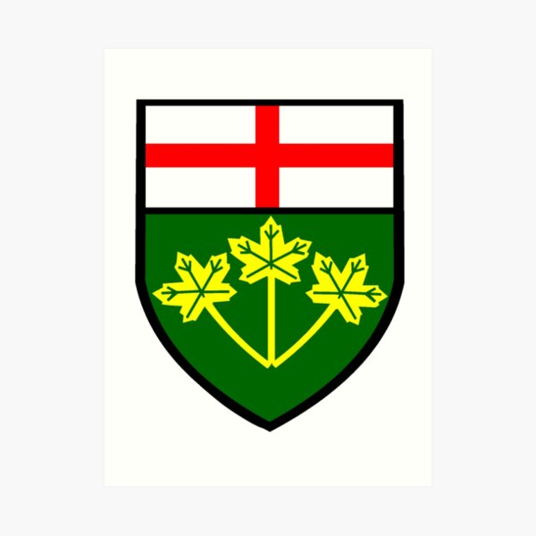 "Ontario Shield of Arms" Art Print for Sale by sweetsixty | Redbubble