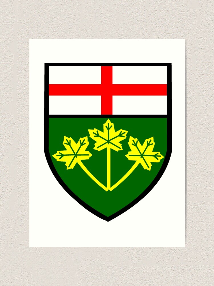 "Ontario Shield of Arms" Art Print for Sale by sweetsixty | Redbubble