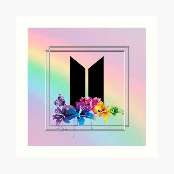"BTS LOGO" Art Print by xSaturnWingsx | Redbubble