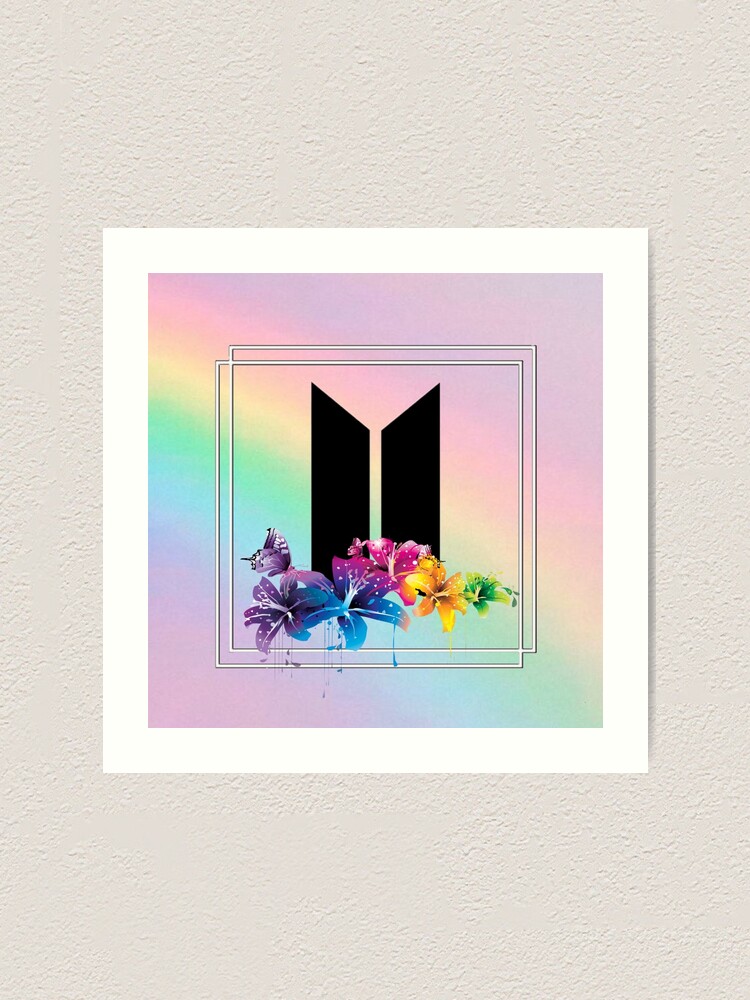 "BTS LOGO" Art Print by xSaturnWingsx | Redbubble