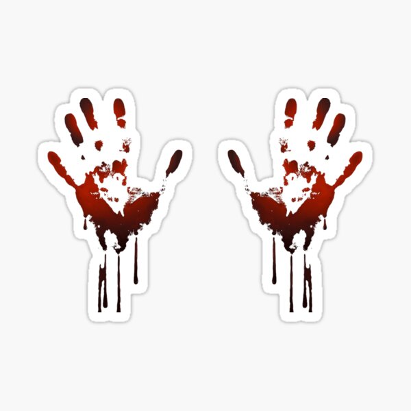 "Bloody" Sticker by Blue-Circles | Redbubble