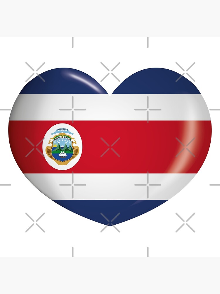 Lámina artística «Icono que representa la bandera de botón de corazón ...