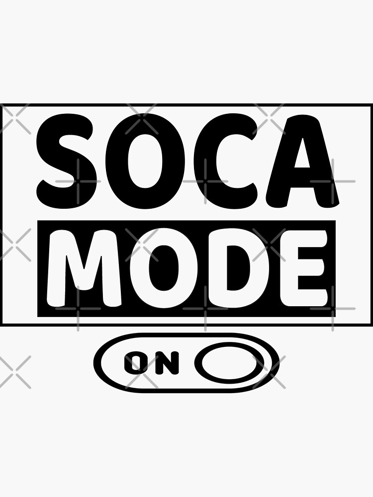 Pegatina «Logotipo de la marca Soca Mode» de Soca-Mode | Redbubble