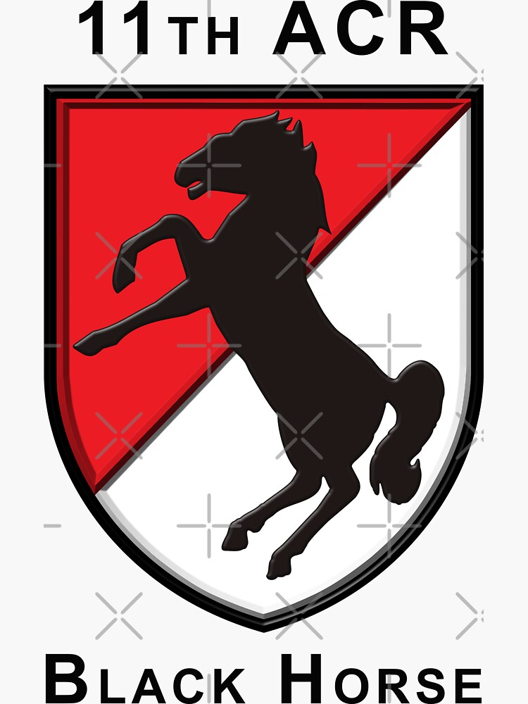 "11th Armored Cavalry Regiment “Black Horse” " Sticker for Sale by ...