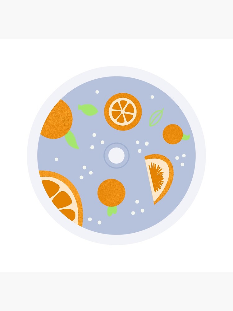 "Orange CD Sticker" Poster by mikaylasparks | Redbubble
