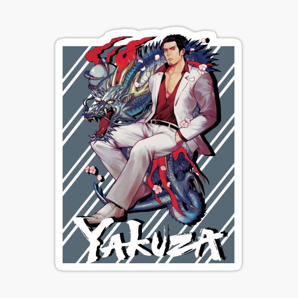 "Kazuma kiryu" Sticker for Sale by Elmo-Man | Redbubble