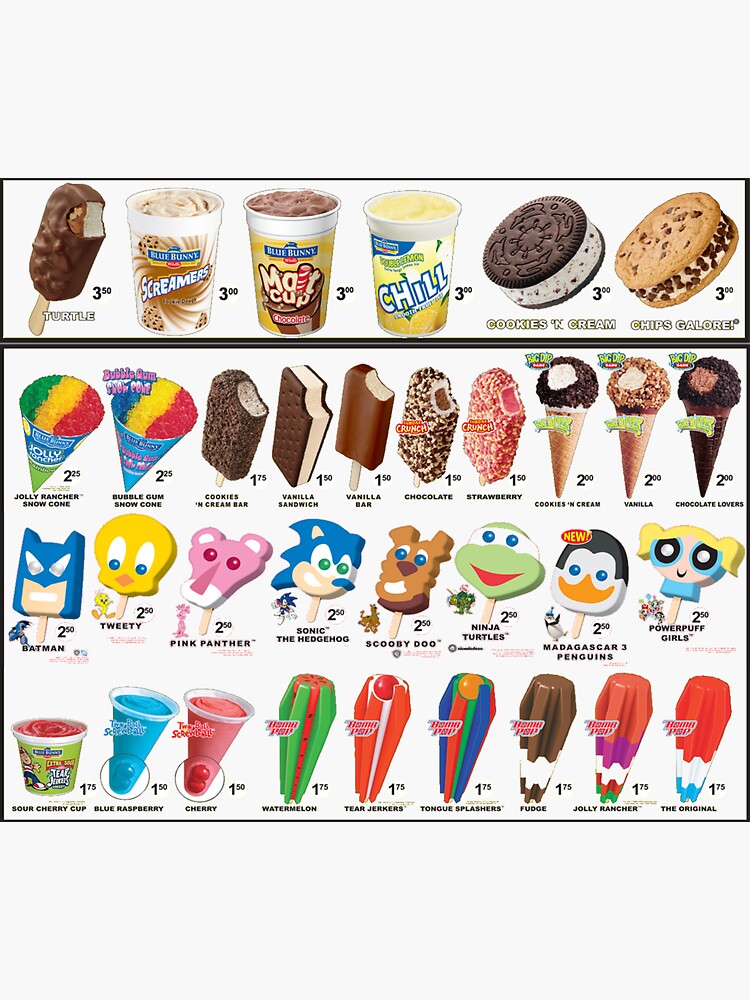 "Ice Cream Paintjob" Sticker for Sale by internetfiend | Redbubble